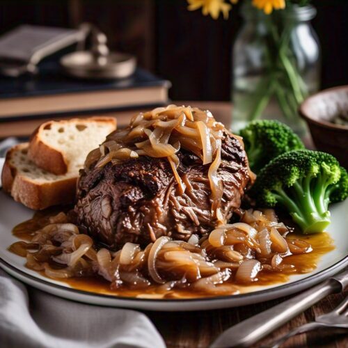 French Onion Pot Roast: Tender Beef with Rich Caramelized Onion Gravy ...