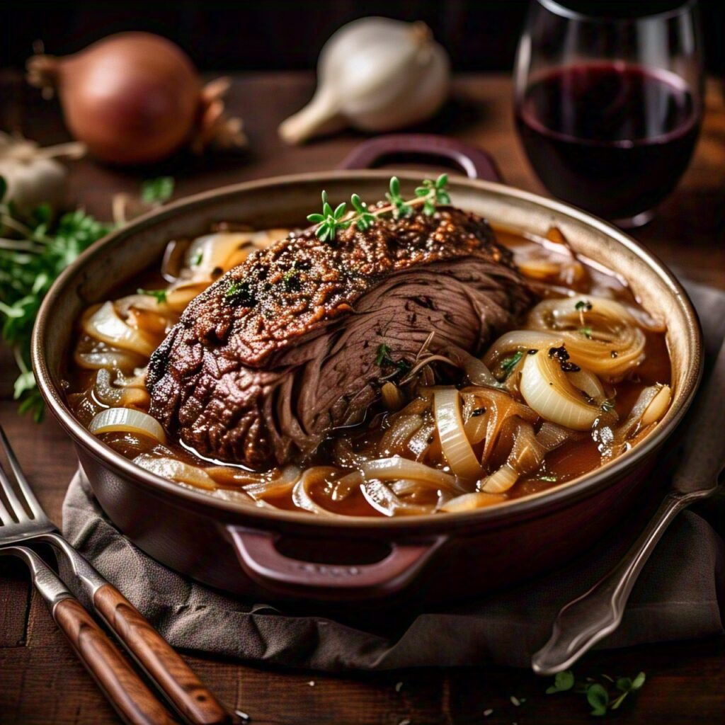 French Onion Pot Roast: Tender Beef with Rich Caramelized Onion Gravy ...